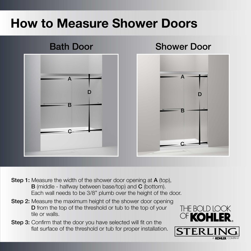 How Do You Install A Kohler Sliding Shower Door at Joseph Dean blog